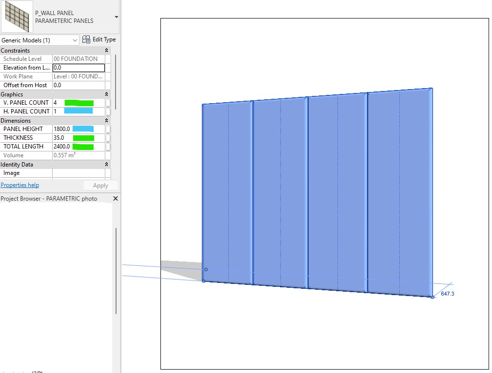 Wall panel – Line based – Construction Company